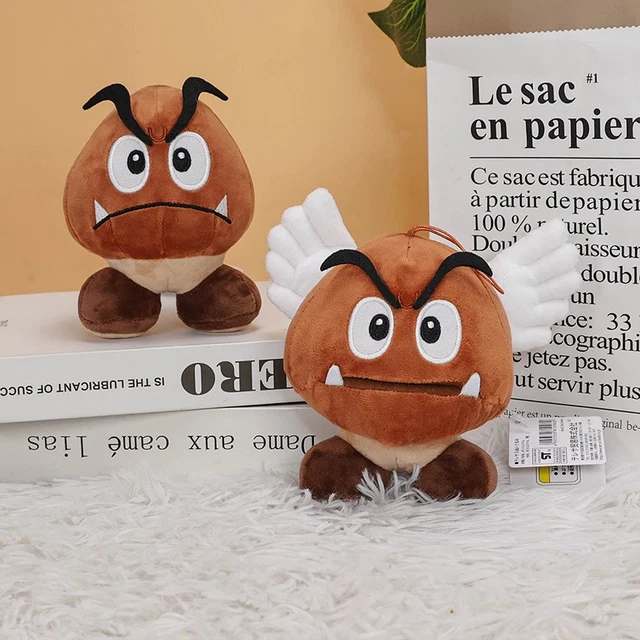 NEW SUPER MARIO Bros. Brown Poisonous Mushroom Soft Plush Toy Stuffed ...