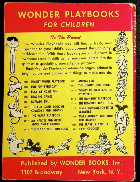 1955 WONDER BOOK #035-025 The Travel Playbook - E8C-12 £17.30 - PicClick UK