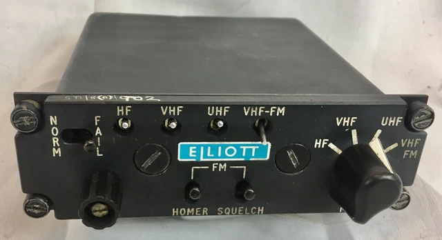 VINTAGE RAF, 'ELLIOTT' Aircraft Cockpit Communications / Radio Switch ...