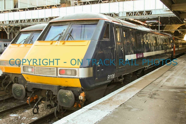 UK RAILWAY PHOTOGRAPH Of Class 91 91106. Rm91-70 £1.70 - PicClick UK