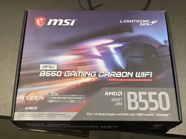 MSI MPG B550 gaming carbon wifi motherboard £31.90 - PicClick UK