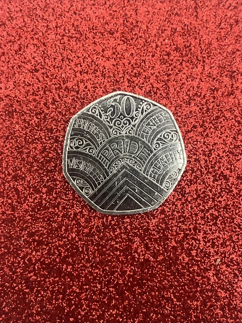 2022 50P COIN - LGBTQ Pride Month Commemorative Fifty Pence Coin Queen ...
