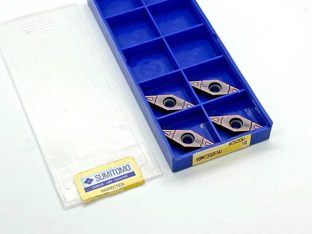 SUMITOMO VBMT332ESU VBMT160408N-SU AC520U New Carbide Inserts - Qty. 4 $47.84 - PicClick CA