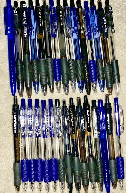 COLLECTIBLES,PENS,MIXED LOT,30,PAPER MATE,BIC,PILOT,INC,OFFICE Lot ...