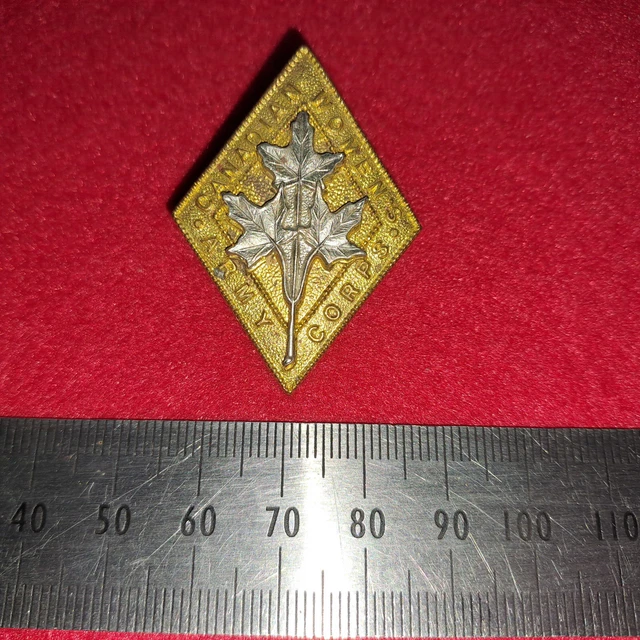 ROYAL CANADIAN WOMEN'S Army Corps Brass Metal Cap Badge - Canada £4.99 ...