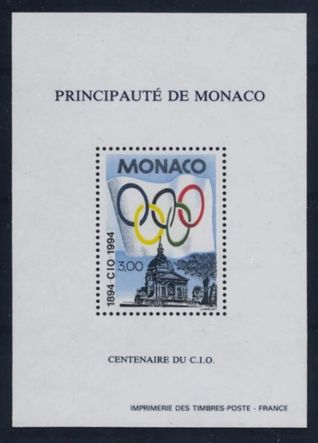 MONACO - 1994 Sonderblock Ioc Olympia # 2180 ** - Yvert Bs 24 - Michel ...
