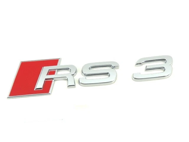 GENUINE NOUVELLE AUDI RS3 Insigne Arrière Logo Émblème RS 3 Quattro ...