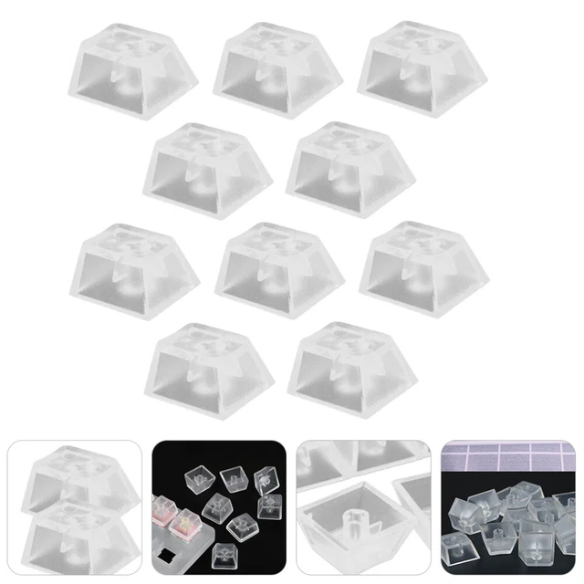 10 PCS TRANSPARENT Keycap Abs Mechanical Keycaps Translucent £5.79 ...