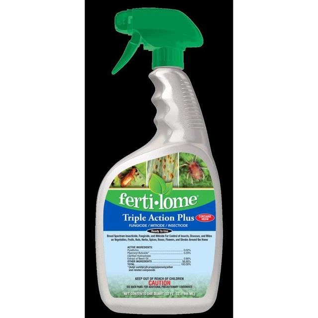 FERTI-LOME TRIPLE ACTION Plus Liquid Insect, Disease & Mite Control 32 ...