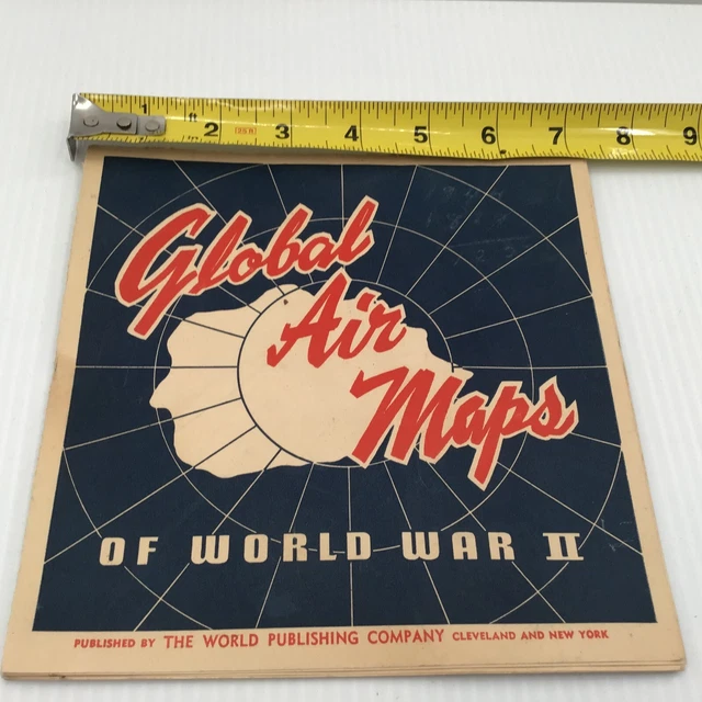 VINTAGE MAP GLOBAL Air Maps Of World War Ii World Publishing Company ...