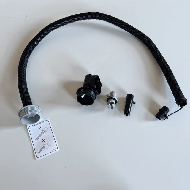 BESTWAY LAY Z Spa Hot Tub Inflation Air Hose Pipe With Various Adaptors ...