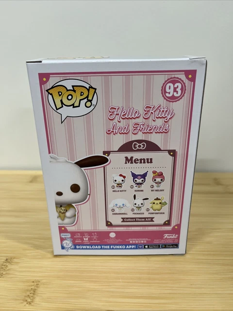 FUNKO POP! HELLO Kitty & Friends Pochacco With Dessert Vinyl Figure #93 ...