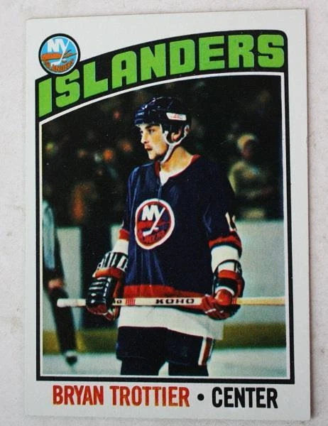 CARTE RECRUE BRYAN Trottier 1976-77 Topps New York Islanders Centre ...