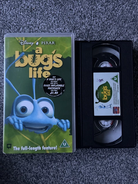 DISNEY PIXAR A Bug's Life VHS Video Heimlich Caterpillar Reversible ...