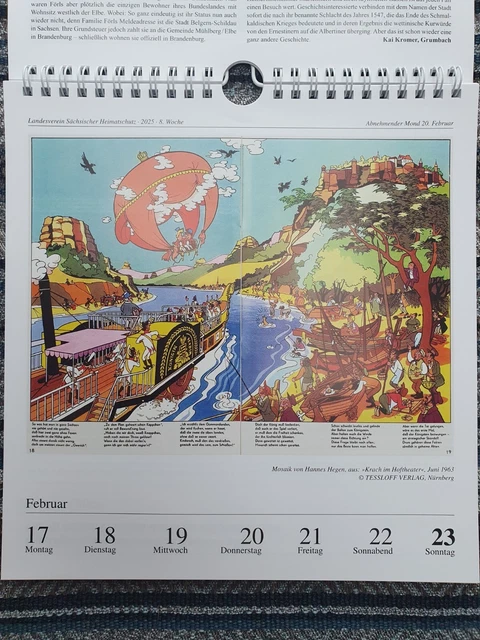 KULTUR KUNST MIT Digedags -Kalender 2025 Sächsische Heimat-Bildkalender Sachsen EUR 15,00 ...