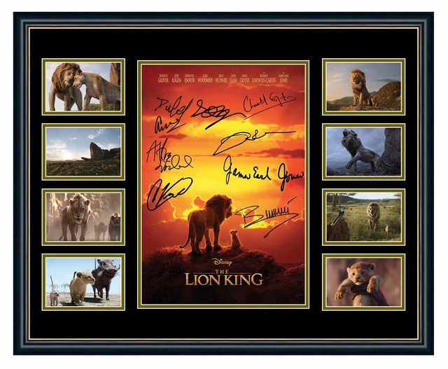 THE LION KING 2019 Cast Disney Signed Limited Edition Framed ...