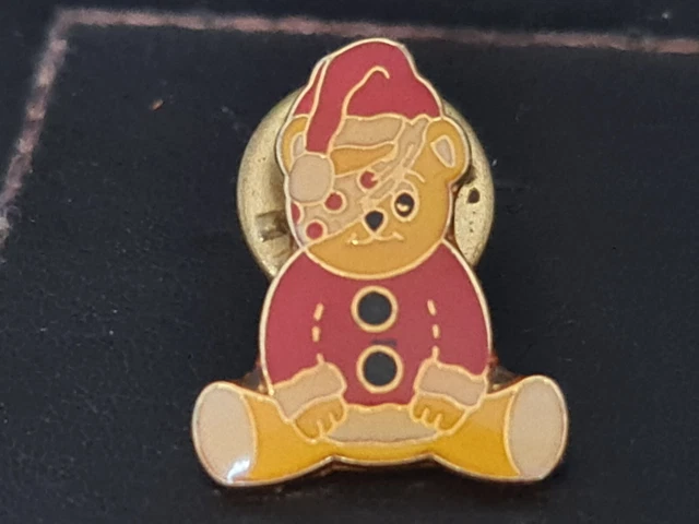 1993 BBC’S CHILDREN In Need Christmas Pudsey Bear Vintage Enamel Pin ...