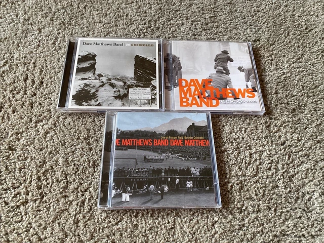 LOT DE 3 CD Dave Matthews Band Live Red Rocks, Chicago, Folsom Field ...