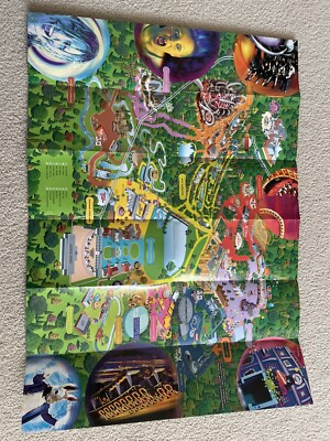 ALTON TOWERS THEME Park Map Guide Leaflet 1998, Vintage, Rare collectors item £100.00 - PicClick UK