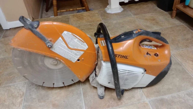 STIHL TS420 14& Gas Powered Concrete Cut-Off Saw. w/ blade tested free ...