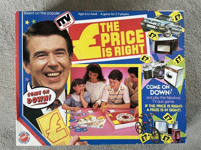 VINTAGE 1982 THE Price is Right Peter Pan Playthings Board Game ...