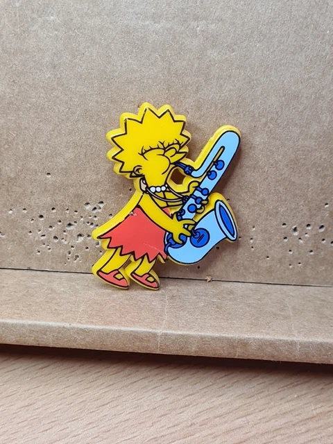 (D5) PIN'S DESSIN animé / Lisa Simpson (plastique signé 20th C Fox FC ...