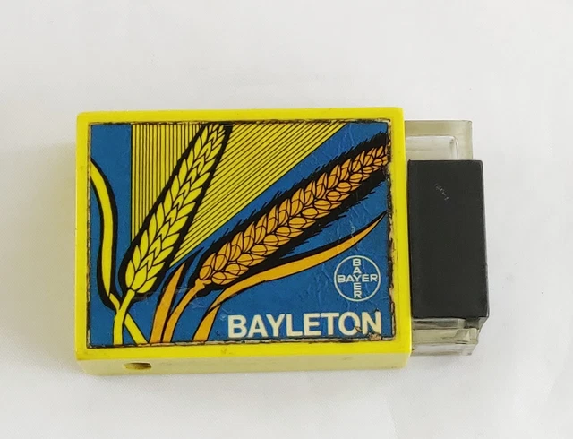 SILVER MATCH LAURIMETTE A GAZ Lighter BAYLETON BAYER Advertising $31.80 ...