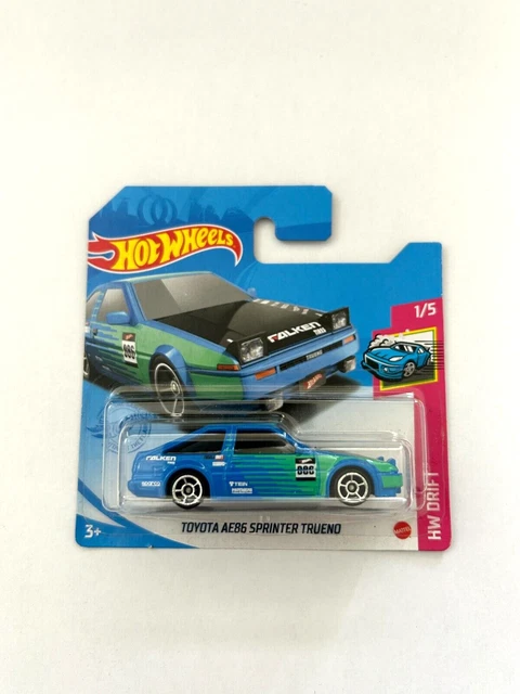 HOT WHEELS TOYOTA AE86 Sprinter Trueno HW Drift - 31/250 - New on Short ...