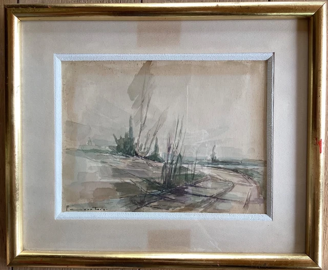 COURTOIS PIERRE- AQUARELLE originale signée, Paysage, format 24 x 18 cm EUR 65,00 - PicClick FR