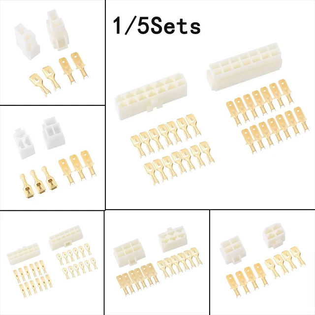 PIN 6.3MM Car Connector Automotive Electrical wire Terminal Plug Kits ...