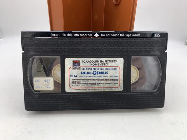 REAL GENIUS (VHS, 1985) Clamshell Val Kilmer - Rental “ Nevada City ...