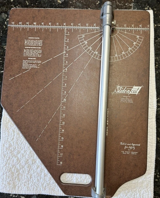 VINTAGE SLIDE-N-CUT PAPER cutting board by Safety Cutter Company, Made ...