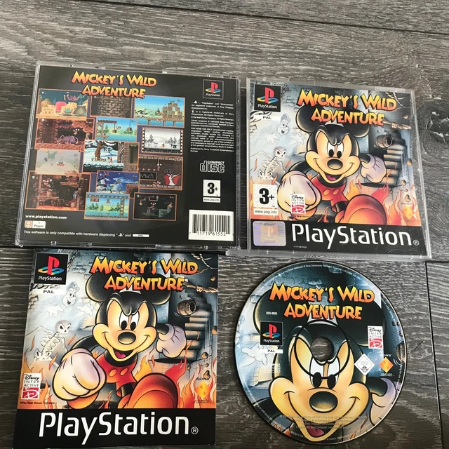 MICKEY'S WILD ADVENTURE PS1 PlayStation 1 PAL Game Complete Rare Black ...
