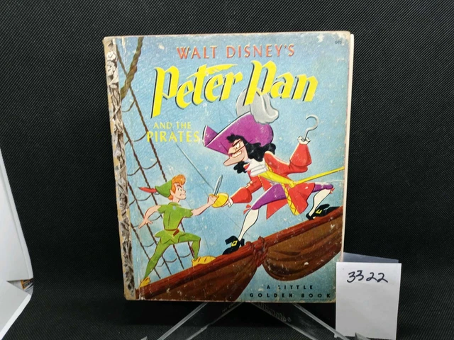 BOOK LITTLE GOLDEN "Peter Pan And The Pirates" By Walt Disney 1952 £20. ...