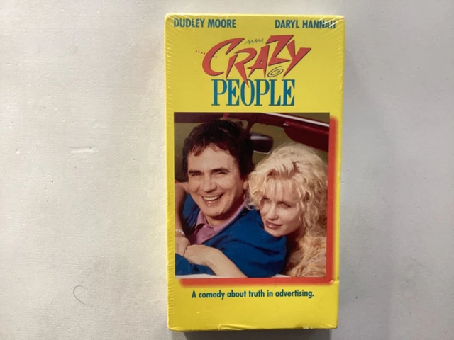 CRAZY PEOPLE VHS 1990 Dudley Moore Daryl Hannah Factory Sealed Watermarked £7.11 - PicClick UK