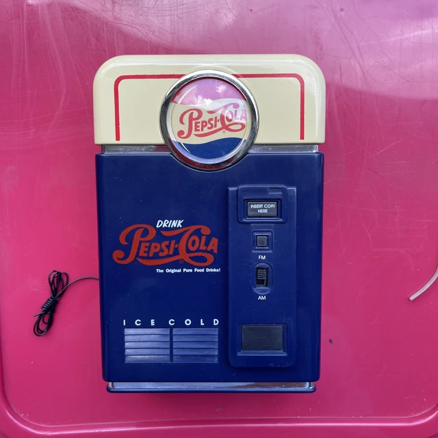 VINTAGE PEPSI COLA AM/FM Radio Vending Machine Replica Unused in ...