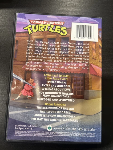 TEENAGE MUTANT NINJA Turtles, Volume 1 (DVD, 2007, Canadian) $3.30 ...