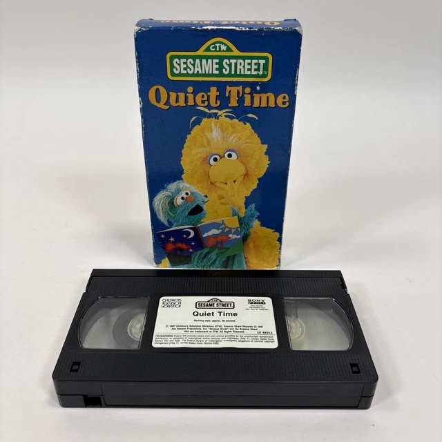 SESAME STREET - Quiet Time VHS Tape 1997 CTW Big Bird Kids Cartoon Show ...