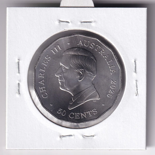 AUSTRALIAN: 2025 50 Cent Tetradecagon Lunar Year Of The Snake Unc Coin ...