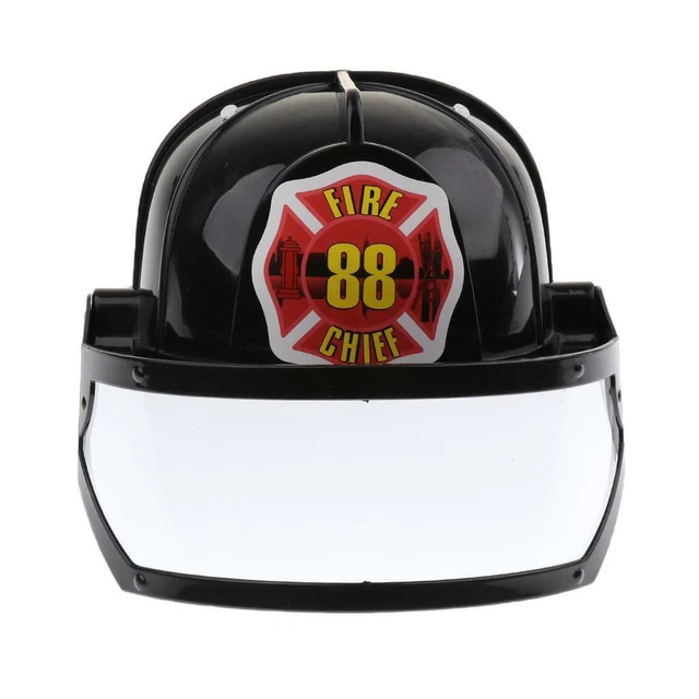 2X FIRE CHIEF Safety Helmet, Kids Toddler Firefighter Pretend Play Toy ...