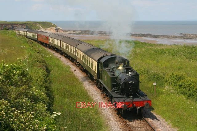 PHOTO GWR Loco No 5553 Train At Doniford Beach Halt West Somerset ...