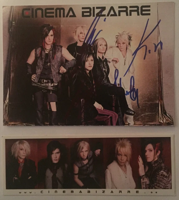 CINEMA BIZARRE SIGNIERT Musik Karte original Autogramm Unterschrift Signatur EUR 9,00 - PicClick IT