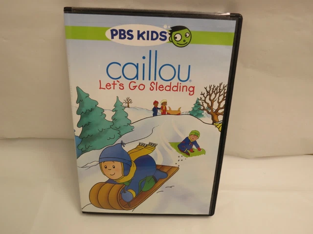 CAILLOU LET'S GO Sledding Dvd Animated Pbs Kids Special Features $3.99 ...