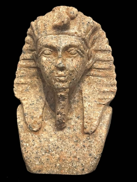 ANCIENT LARGE HEAVY SOAPSTONE EGYPTIAN PHARAOH STATUE - 300bc £30.00 ...