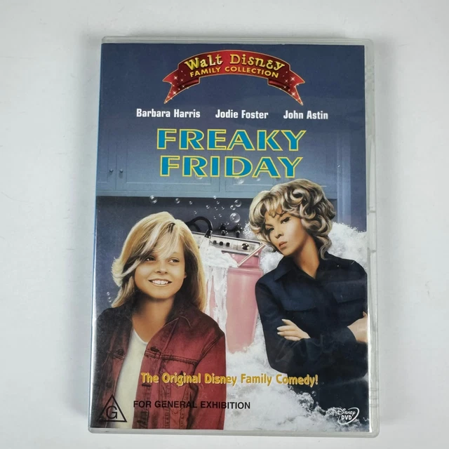 FREAKY FRIDAY (DVD 1977) Barbara Harris Jodie Foster John Astin Region ...
