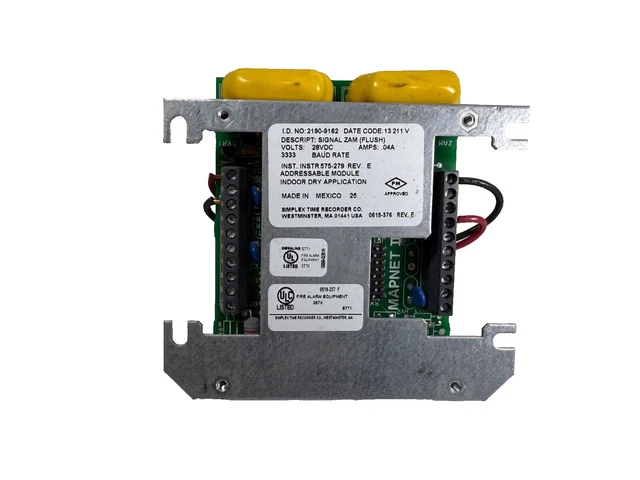 SIMPLEX 2190-9162 FIRE Alarm Signal ZAM Module $32.95 - PicClick