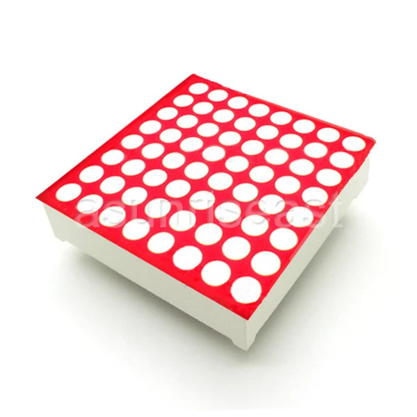 10 X RED 3mm LED Dot Matrix Display Module Common Cathode 8x8 64 Point ...