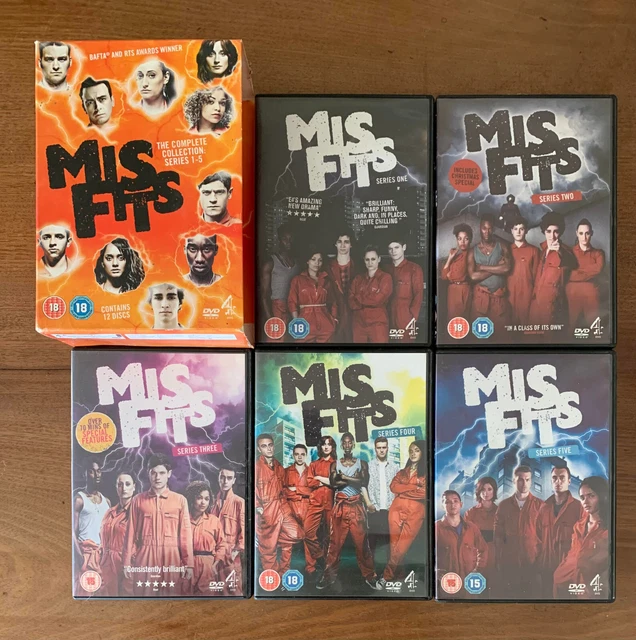 MISFITS THE COMPLETE Series 1-5 DVD Box Set - VGC £16.99 - PicClick UK