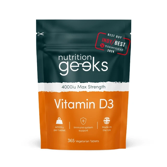VITAMIN D 4000IU Tablets | 365 Vitamin D3 Supplements Max Strength for ...