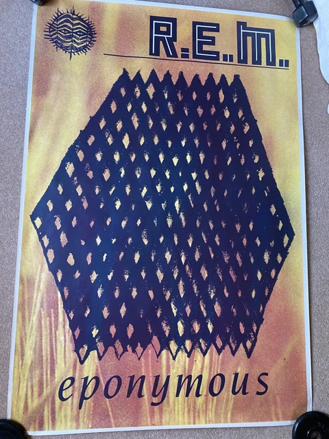 VINTAGE ORIGINAL 1988 Huge REM Eponymous Poster £60.00 - PicClick UK